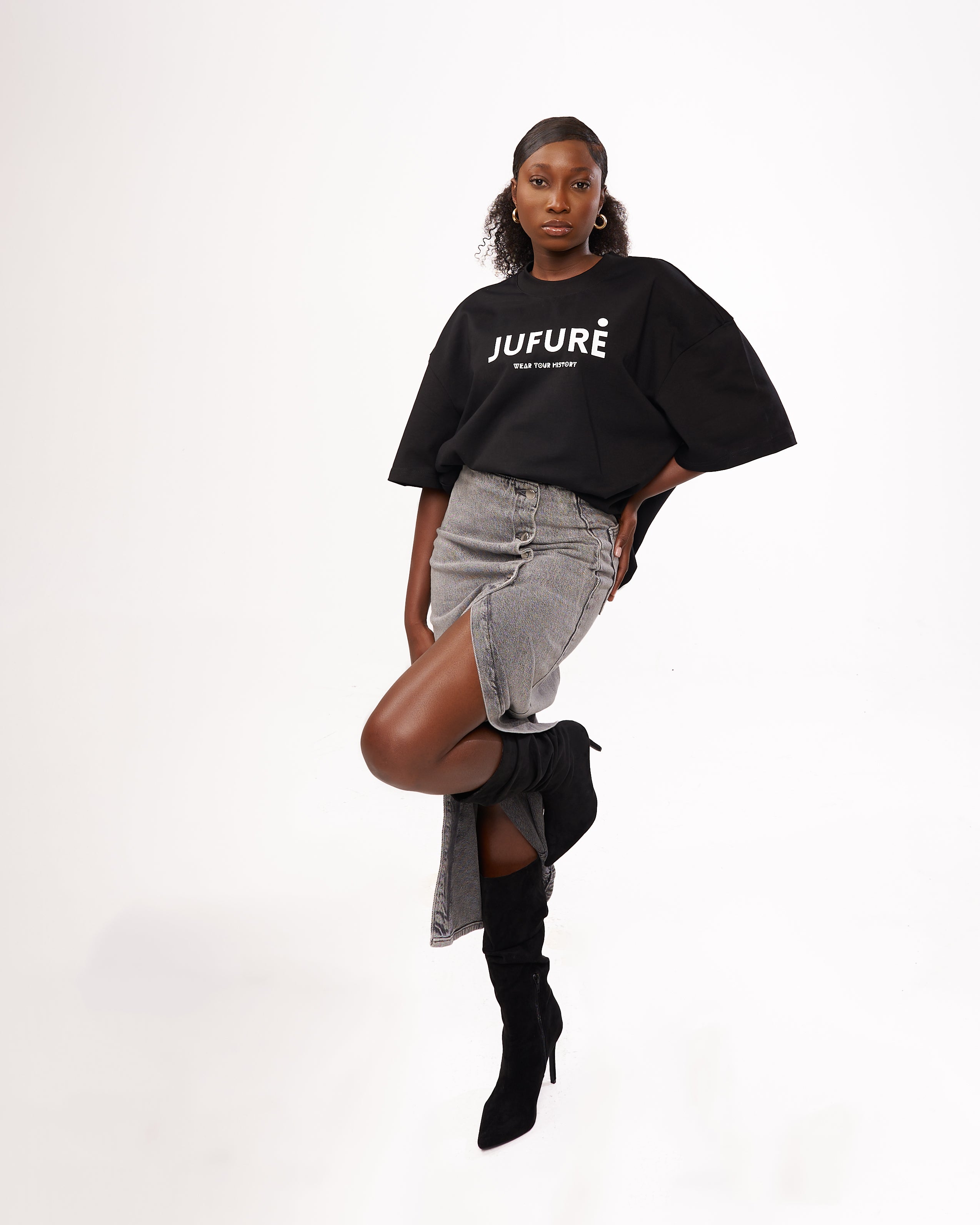 Black Membership Tee — Strength (Chest Logo) – Jufure